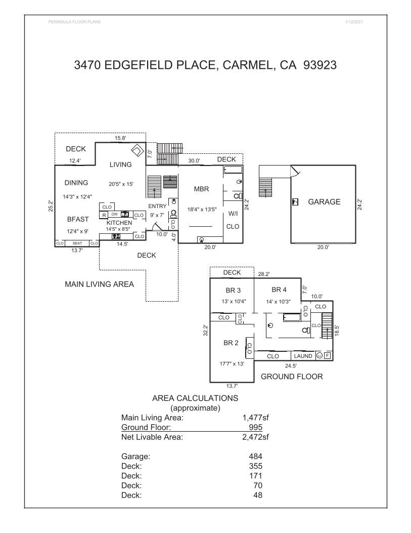 3470 Edgefield Place, Carmel, CA 93923 - SOLD - List Price: $1,499,000 ...